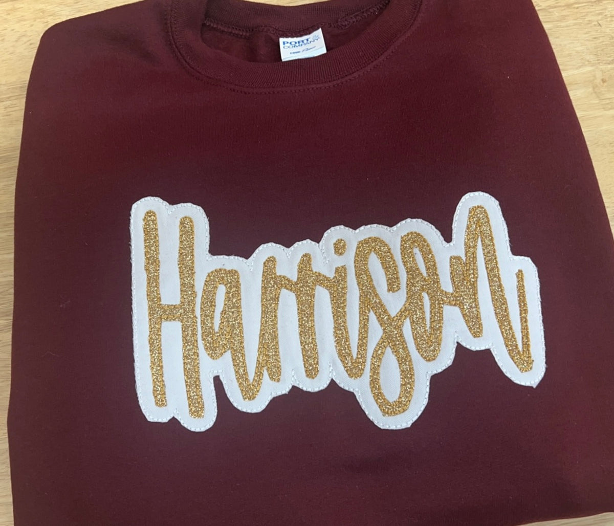Harrison Appliqued Crewneck Sweatshirt – A Little Bit of Personal Style