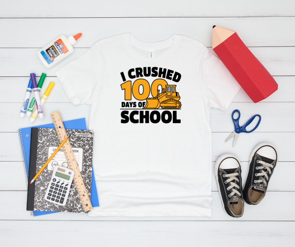 100 Days of School Bulldozer – A Little Bit of Personal Style