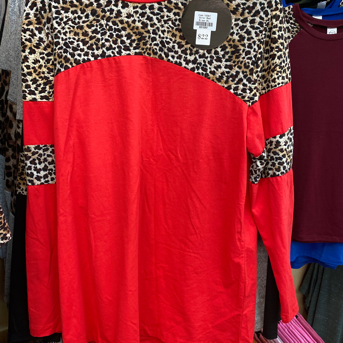 Red cheetah long sleeve – A Little Bit of Personal Style